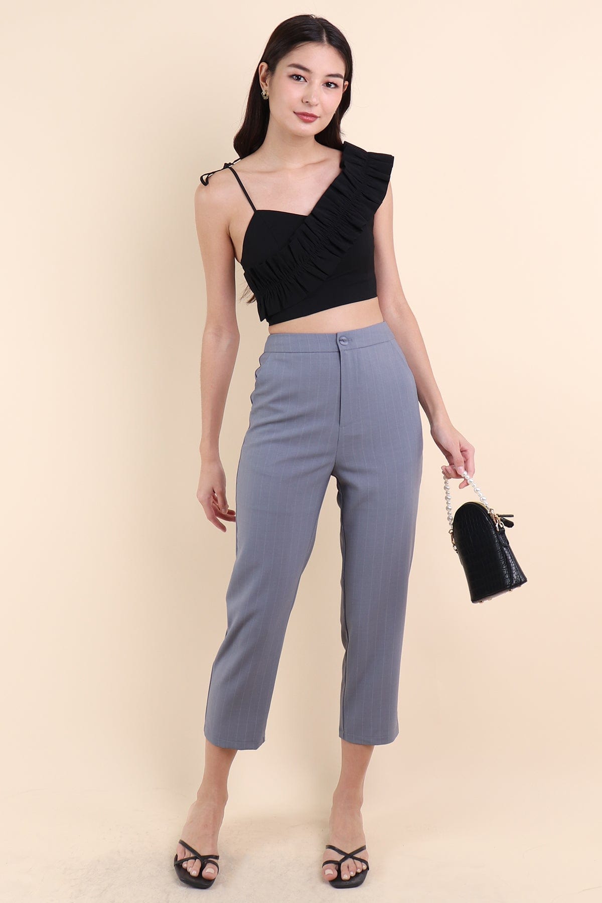 CLEO TAILORED PANTS IN PIGEON BLUE | NEONMELLO