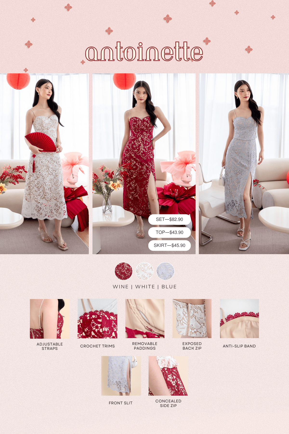 ANTOINETTE CROCHET 2-PC SET IN WHITE | NEONMELLO