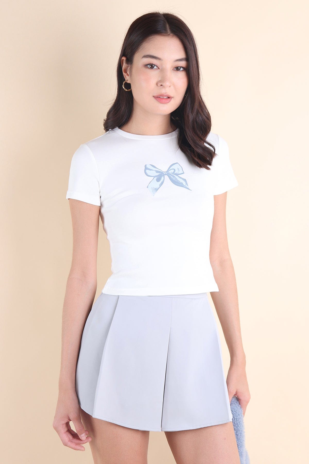 RESTOCKED** BON BON RIBBON TEE IN BLUE | NEONMELLO