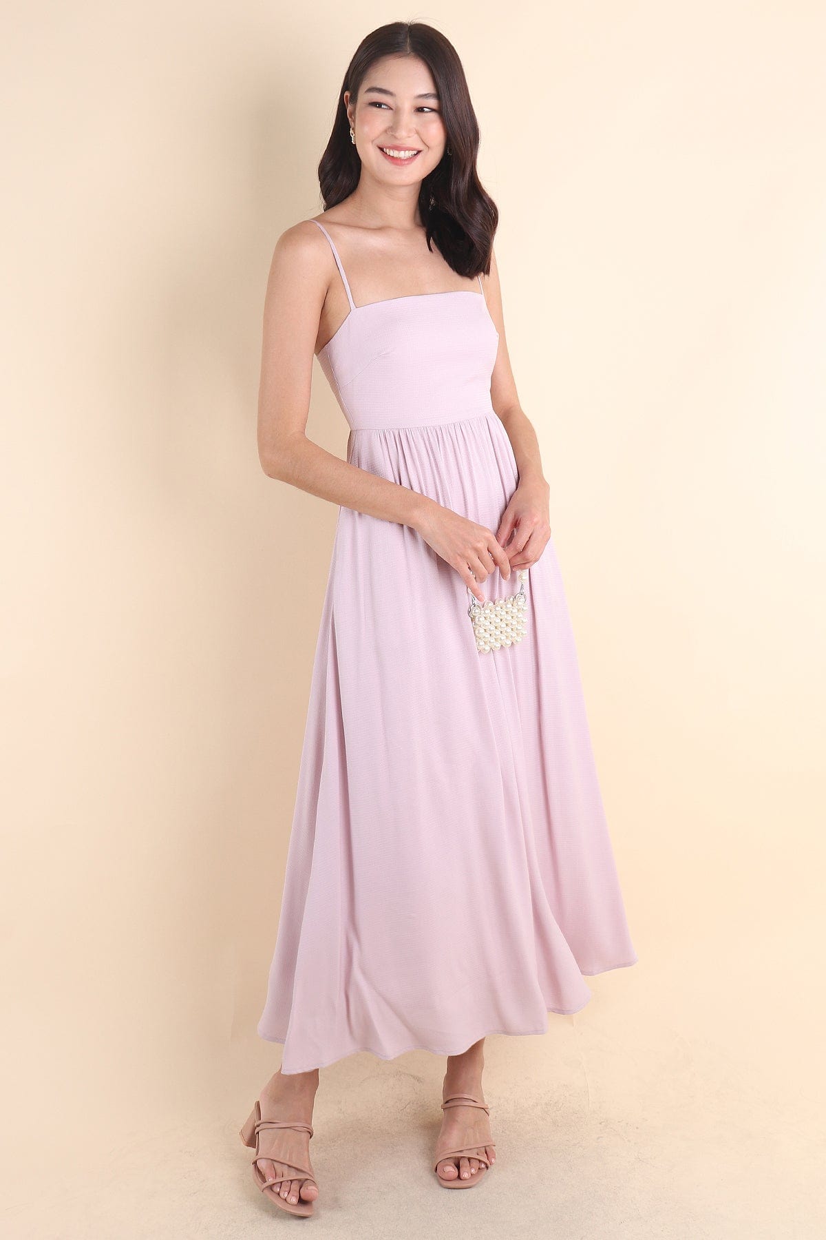 KOMMA MAXI DRESS IN PINK | NEONMELLO