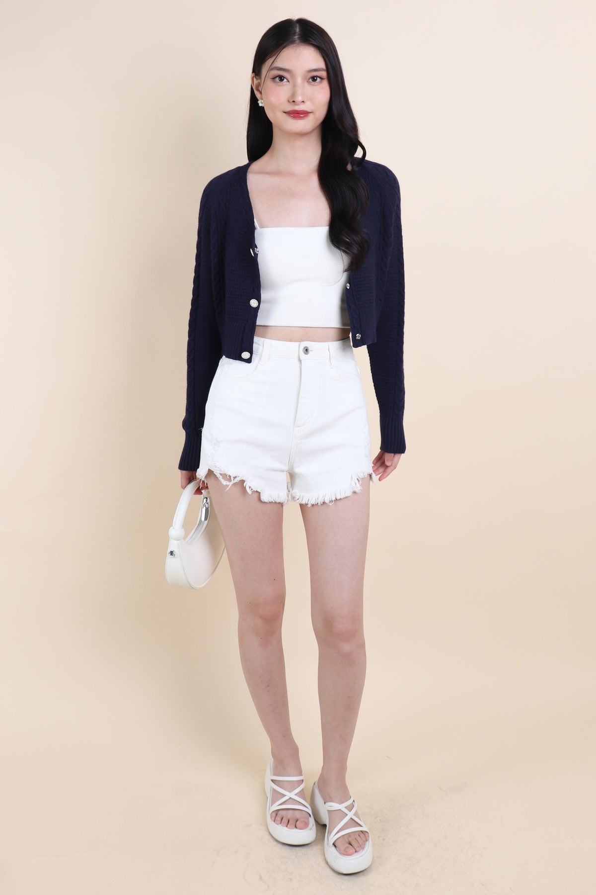 DANIELLE V2 CARDIGAN IN NAVY | NEONMELLO