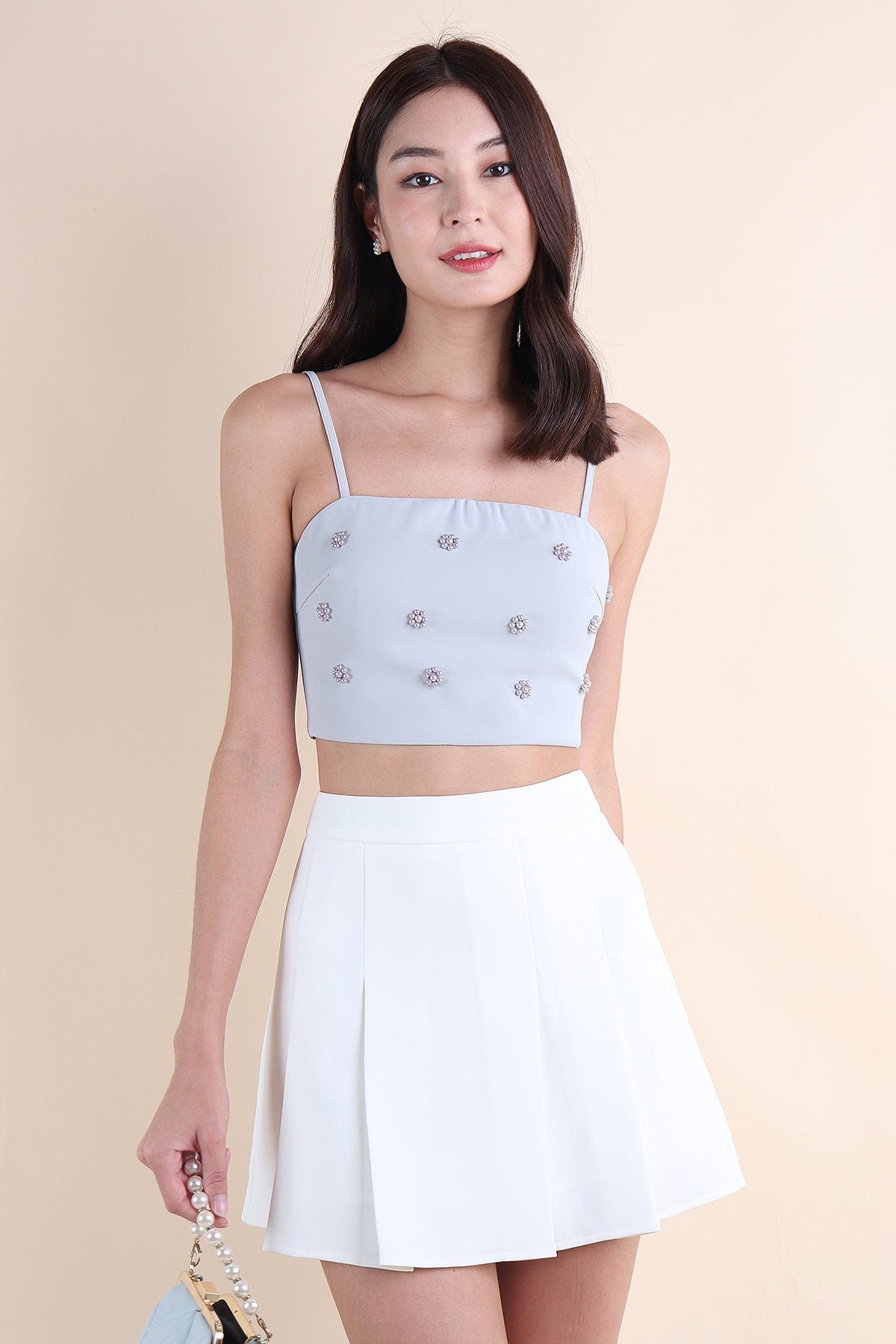 STARRY EMBELLISHED TOP IN PERIWINKLE | NEONMELLO