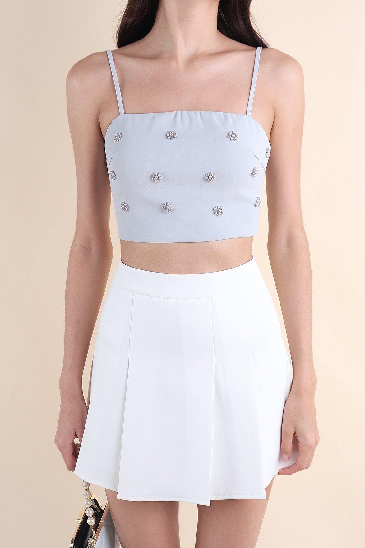 STARRY EMBELLISHED TOP IN PERIWINKLE | NEONMELLO